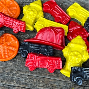 Fire Fighter Crayons - Fireman Birthday Party Favors - Fire Truck ...