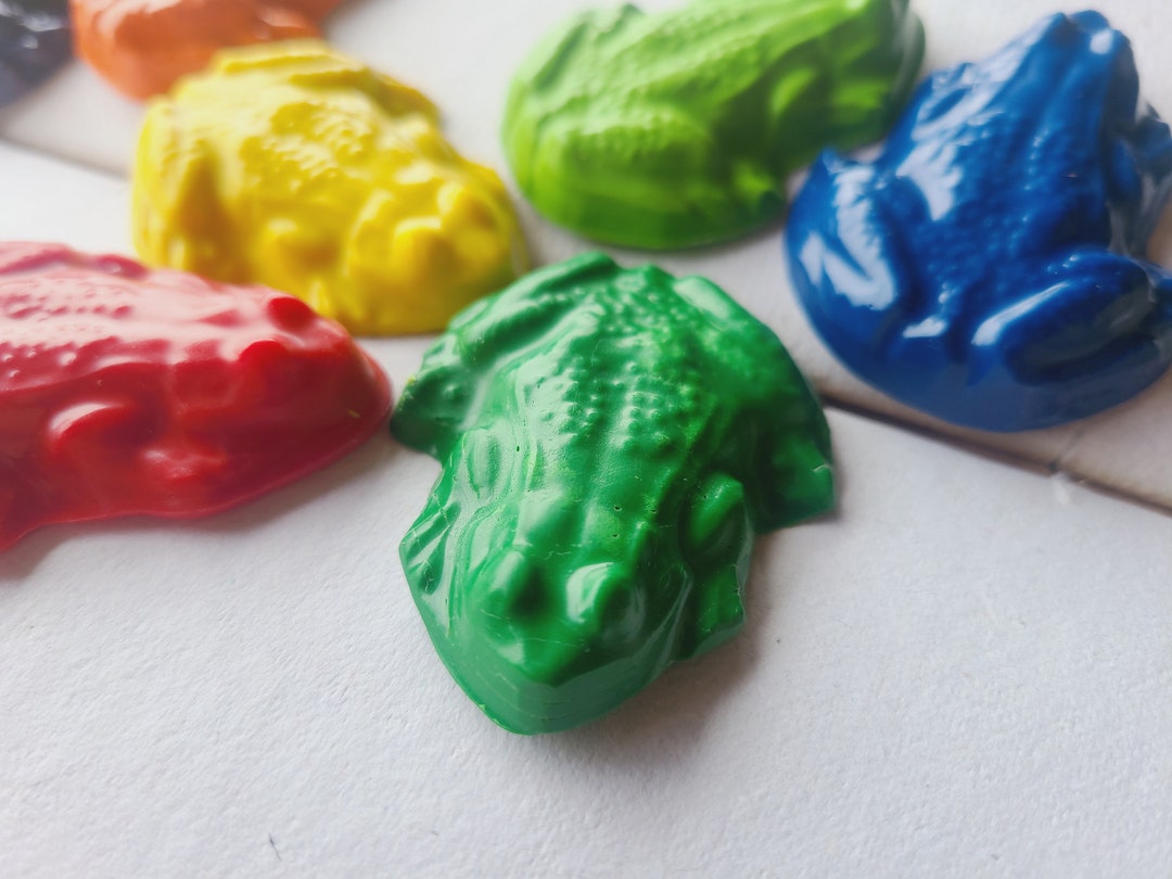 Box of Frog Crayons Fun Educational Coloring Gift Farm - Etsy