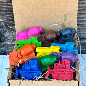 Vehicle Crayons - Heavy Construction Equipment Crayons - Dump Truck ...