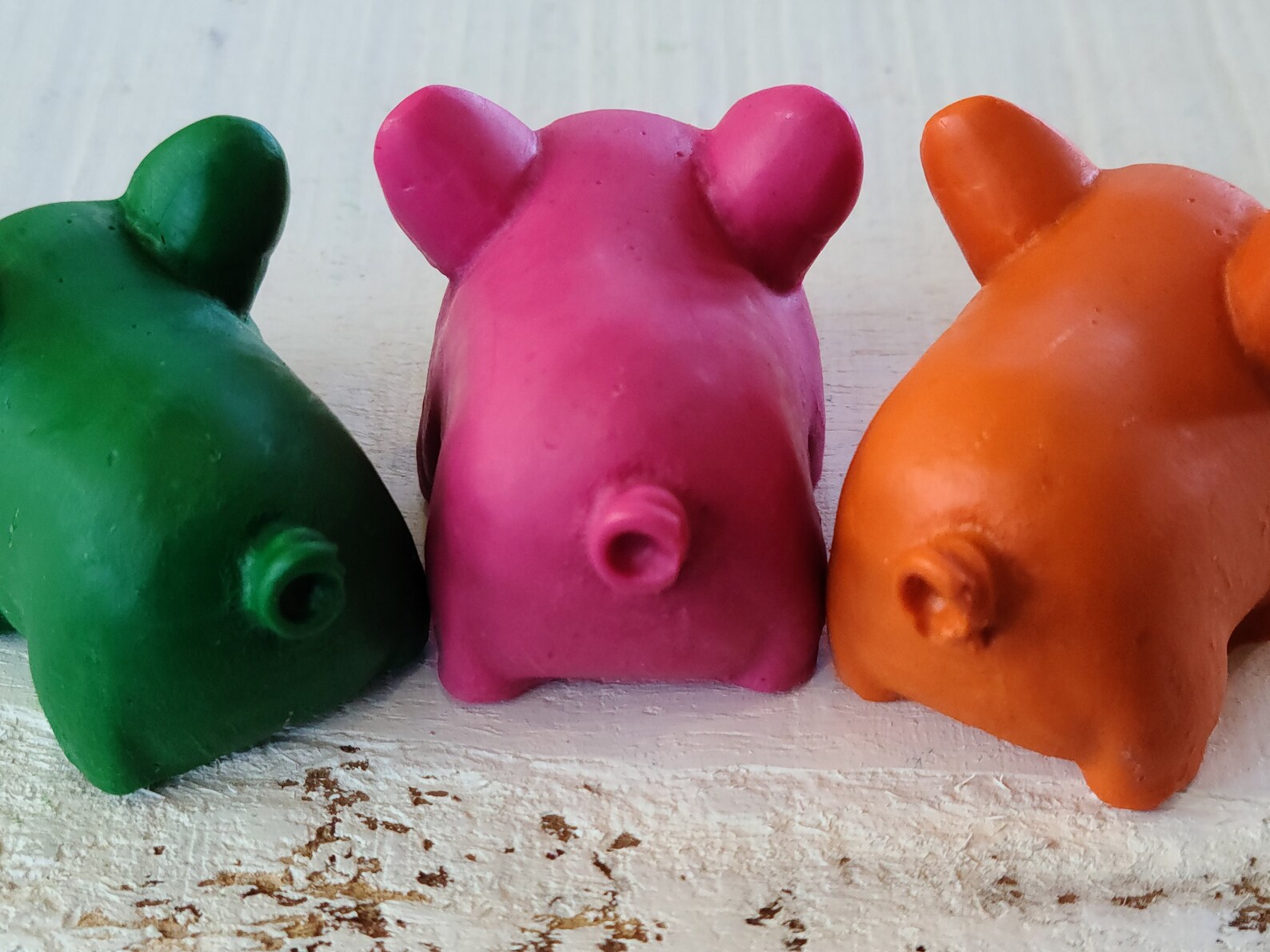 Pig Crayons Recycled CRAYONS Beeswax Crayons Birthday Gift Kids Holiday ...