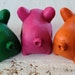 Pig Crayons Recycled CRAYONS Beeswax Crayons Birthday Gift Kids Holiday ...