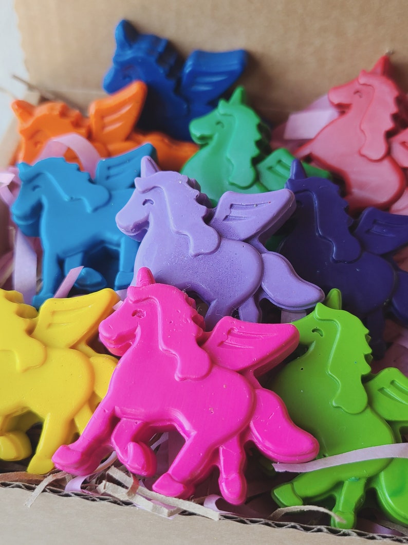 Unicorn Crayons: Handcrafted Natural Coloring, Party Favors - Etsy