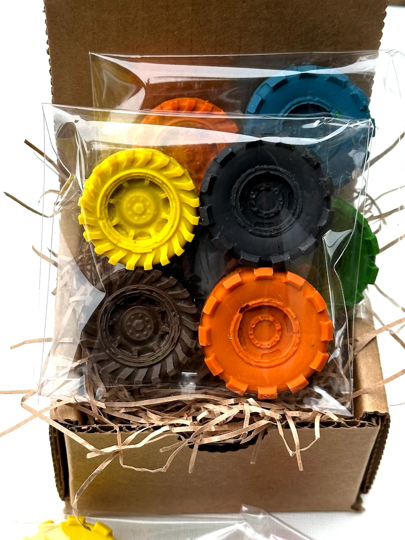 Monster Truck Tire Crayons: Personalized Birthday Party Favors - Etsy