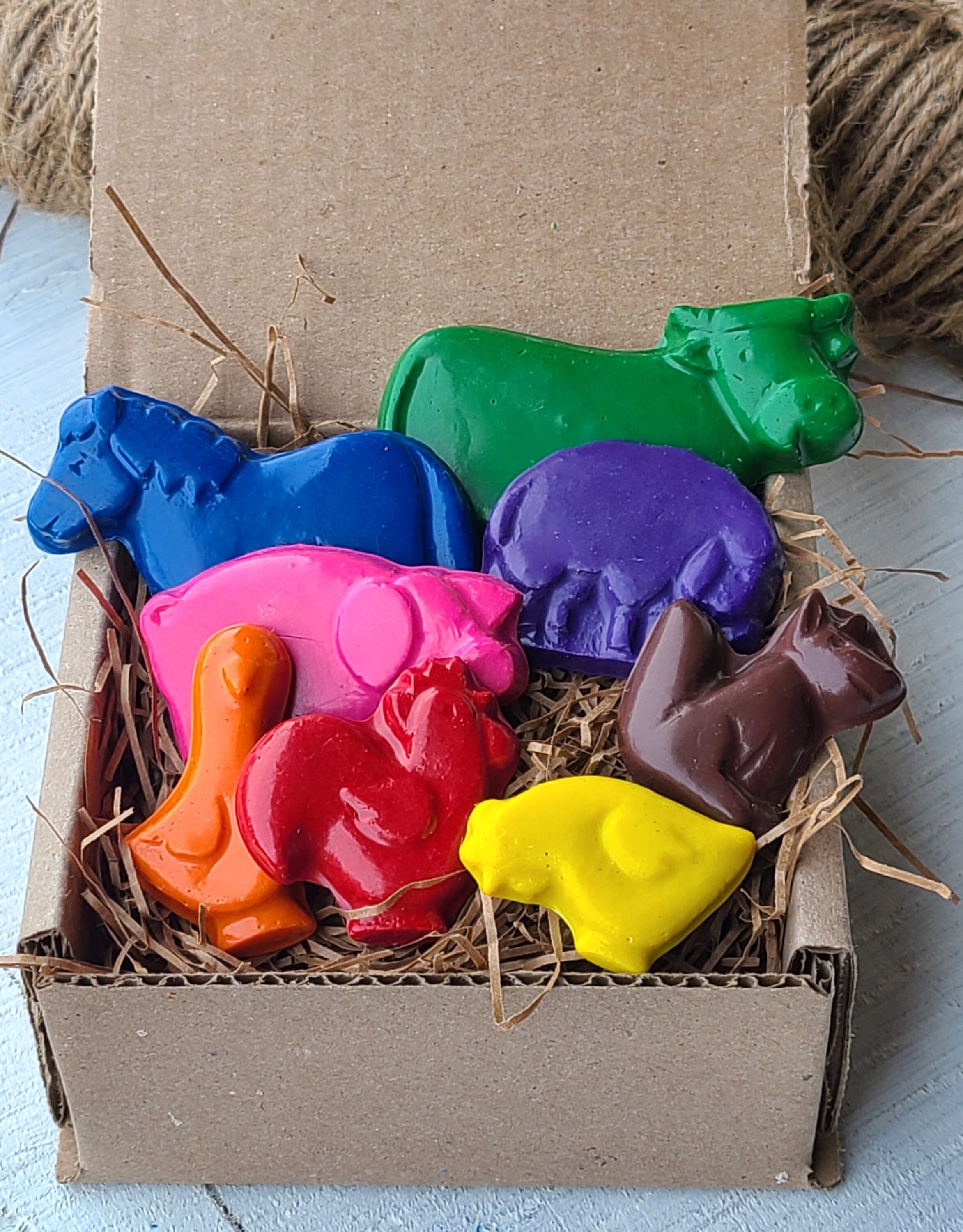 Farm Animal Crayons Handmade on Our Small Farm Local - Etsy
