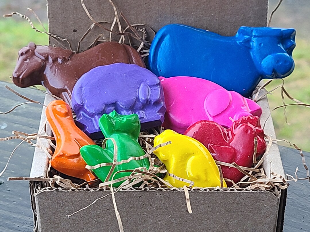 Farm Crayons Barnyard Kids Gift Local Beeswax Crayons - Etsy