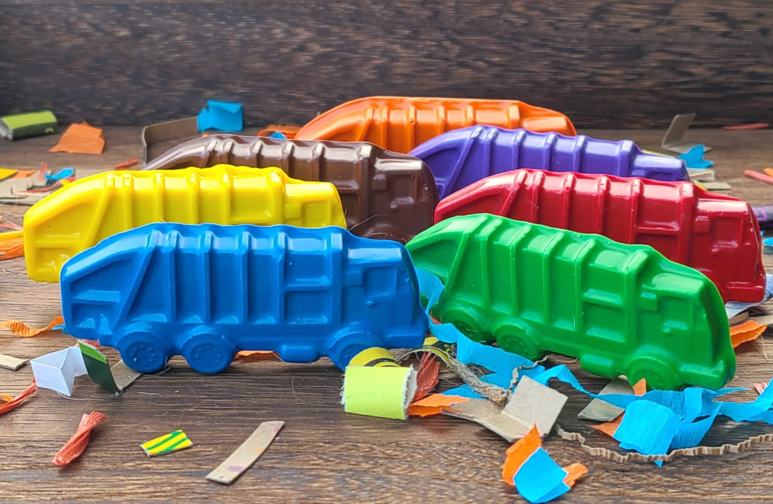 Garbage Truck Crayons Kids Trash Birthday Party Favors - Etsy