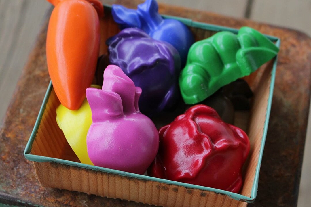 Vegetable Crayons: Farm Grown Beeswax Crayons - Etsy