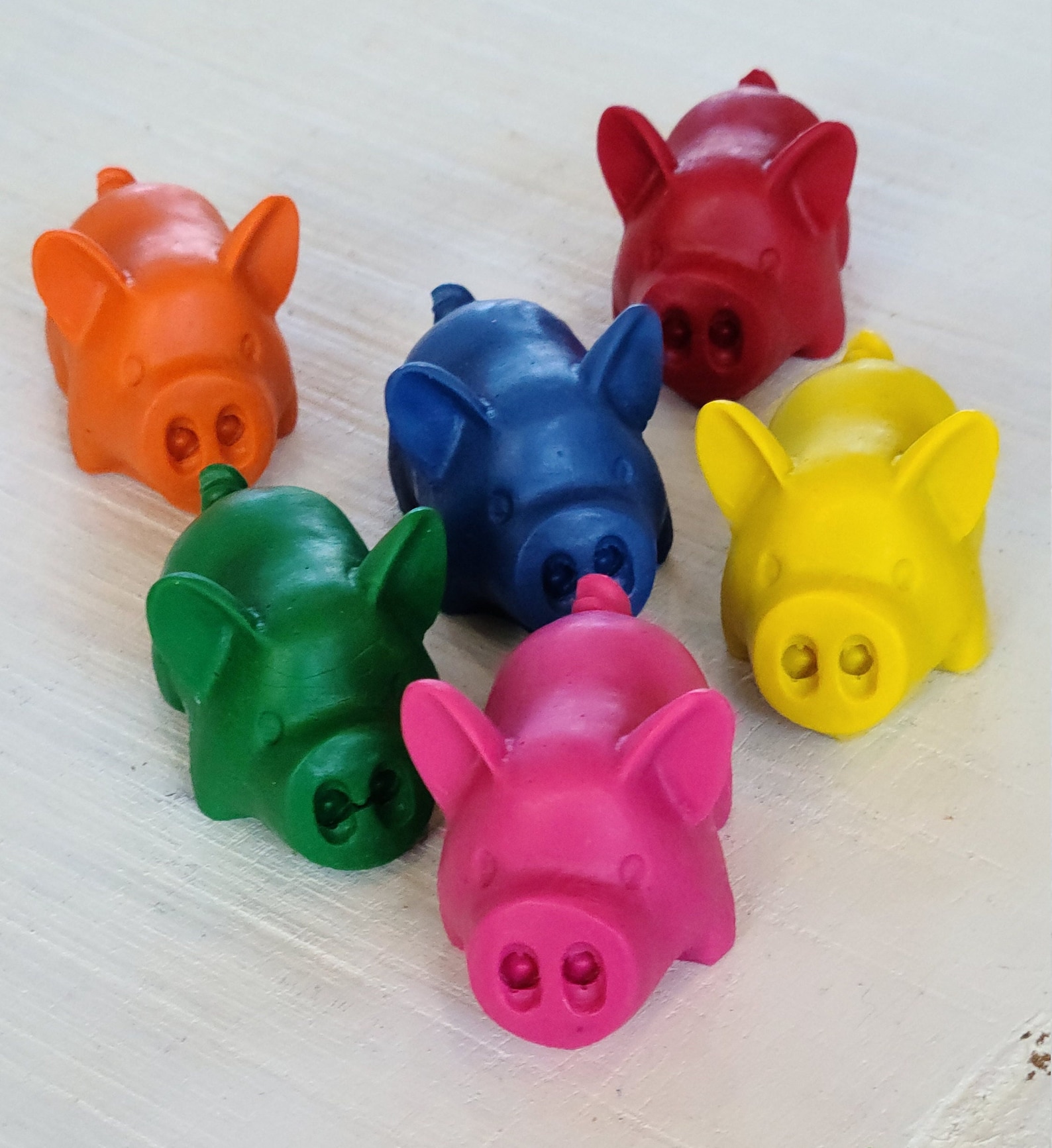 Pig Crayons Recycled CRAYONS Beeswax Crayons Birthday Gift Kids Holiday ...