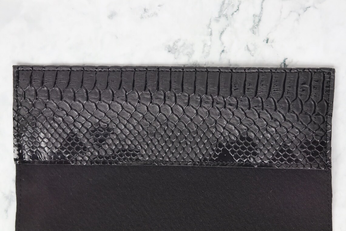 Black Leather Book Cover - Etsy