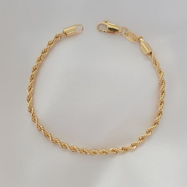 Gold Rope Bracelet - Etsy