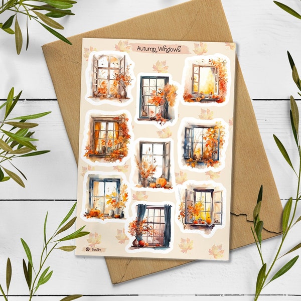Autumn Stickers - Etsy