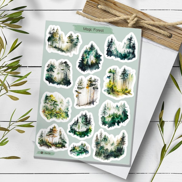 Tree Sticker - Etsy