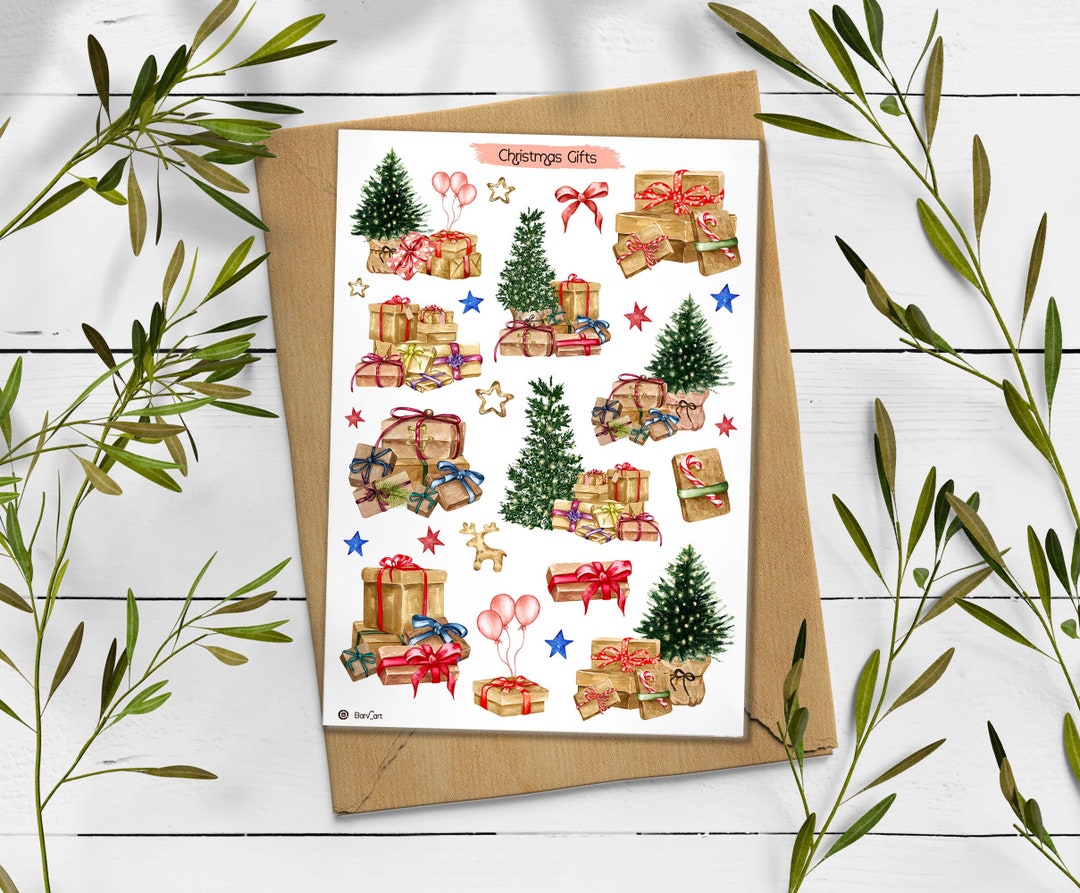 Christmas Stickers. Winter Holidays Stickers. Christmas Market Stickers ...