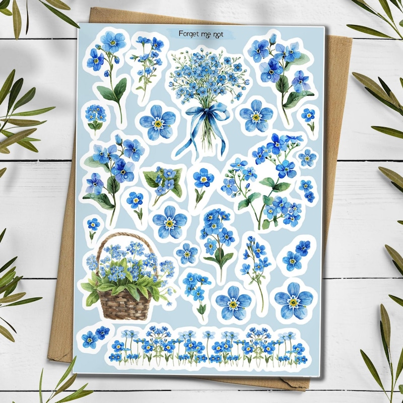 Forget Me Not Paper - Etsy