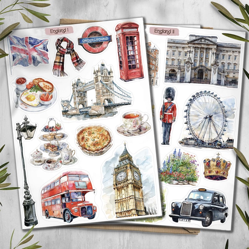 London Stickers - Etsy