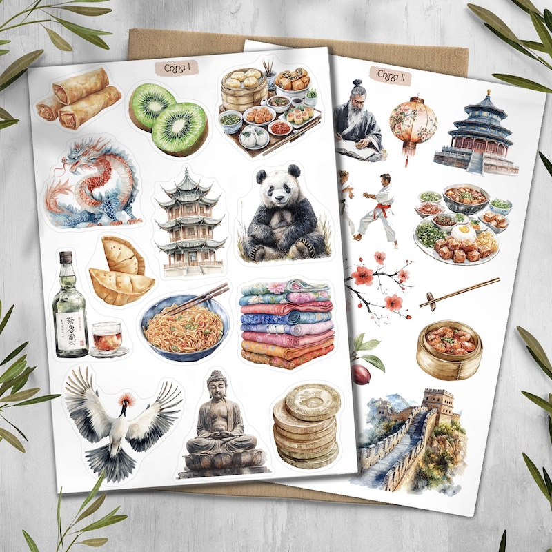Scrapbook Stickers China - Etsy UK