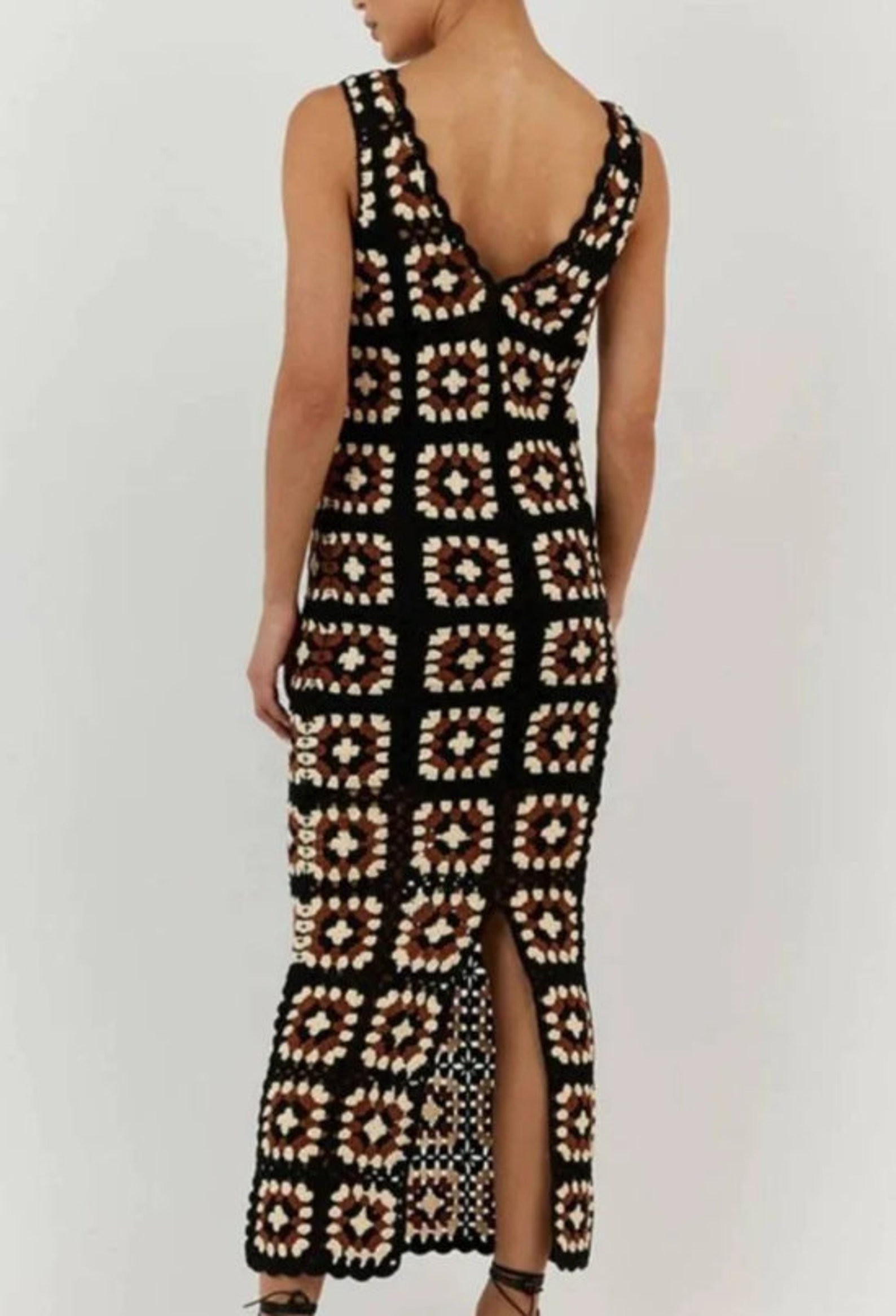 Handmade Dress, Crochet Dress, Colorful Dress, Granny Squares Dress - Etsy