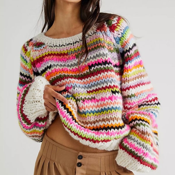 Colorful Sweaters - Etsy