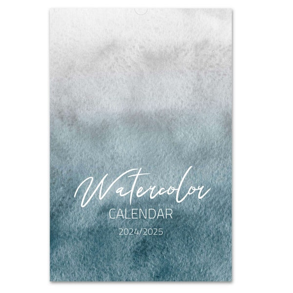 Watercolor Calendar - Etsy