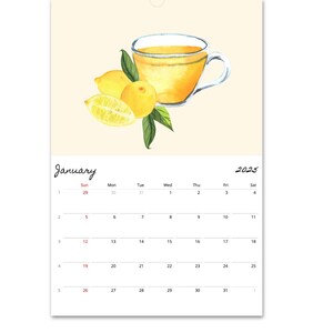 2025 2026 Calendar, Lemon Calendar, Mid Year Calendar, Monthly Calendar ...