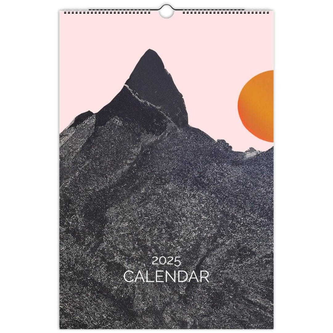 2026 Wall Calendar, Mountain Calendar, Abstract Calendar, Mountain Wall ...