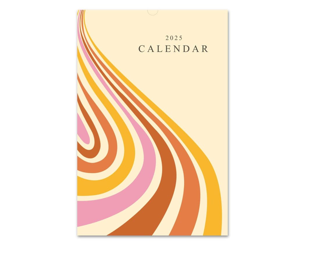 2026 Wall Calendar, Retro Calendar, Groovy Calendar, Academic Calendar ...