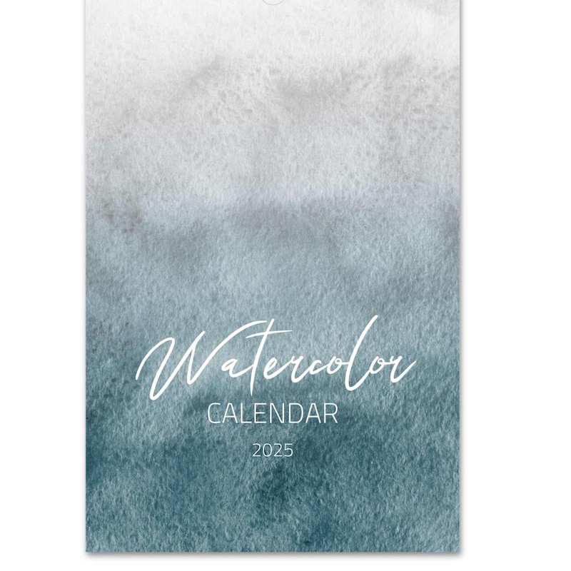 Watercolor Calendar - Etsy