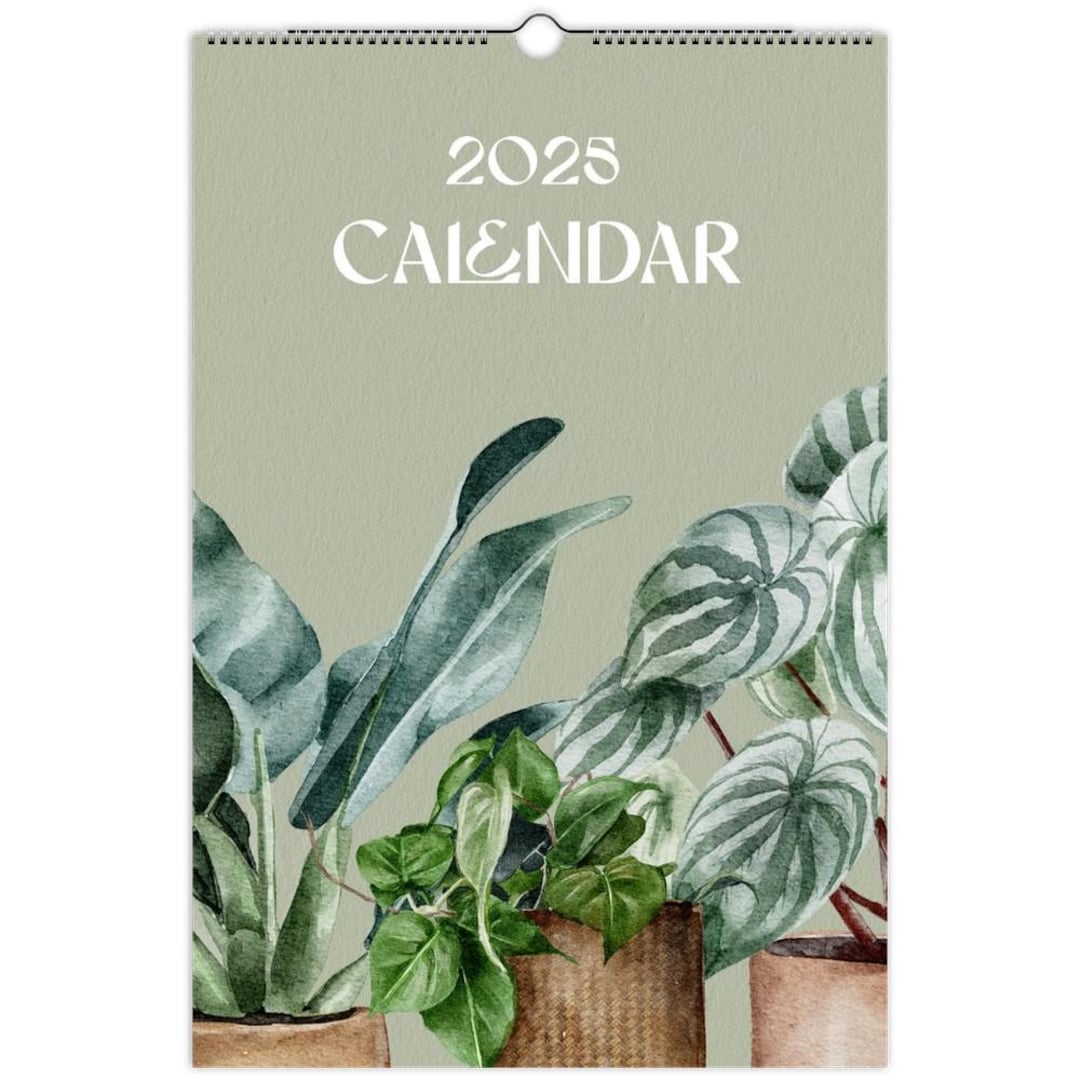 2026 Calendar, Plant Calendar, Botanical Calendar, Plant Gift, Monthly ...