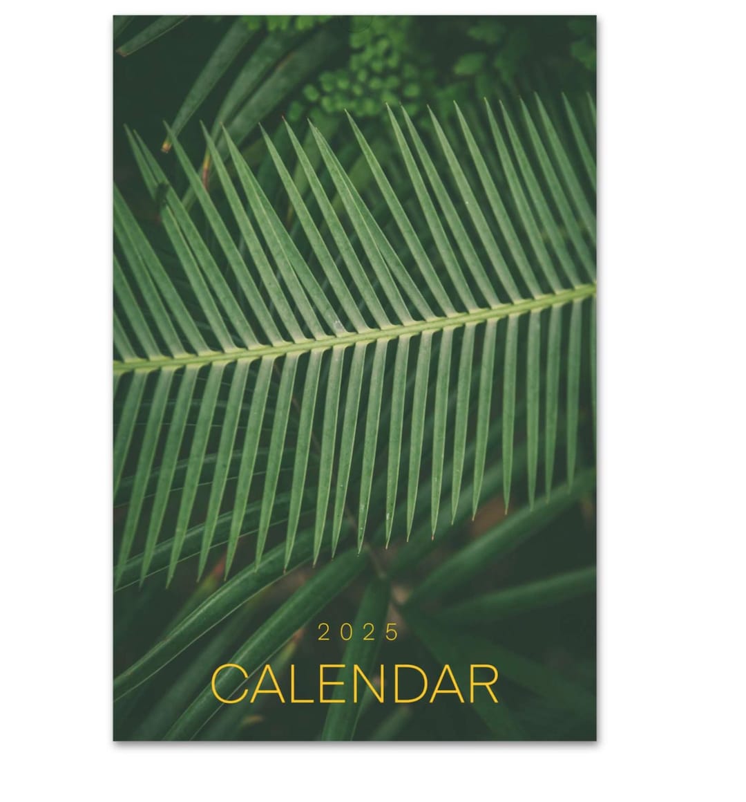 2026 Wall Calendar, Botanical Calendar, Greenery Calendar, Leaves ...