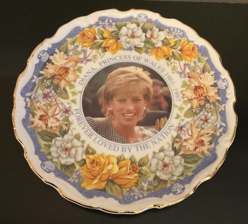 Princess Diana Plate Forever Loved by the Nation - Etsy