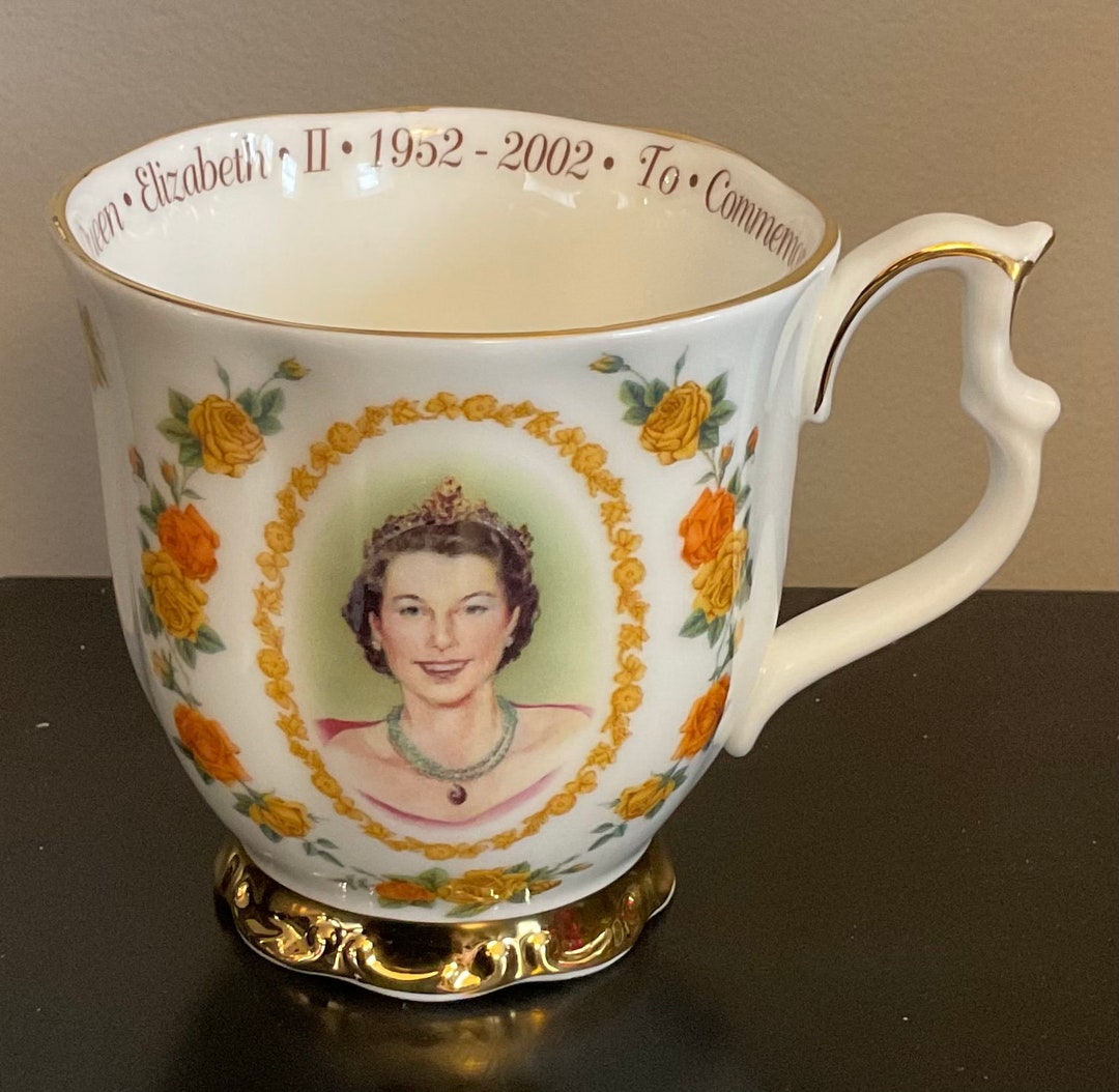 Royal Family Mug Queen Elizabeth II Golden Jubilee - Etsy