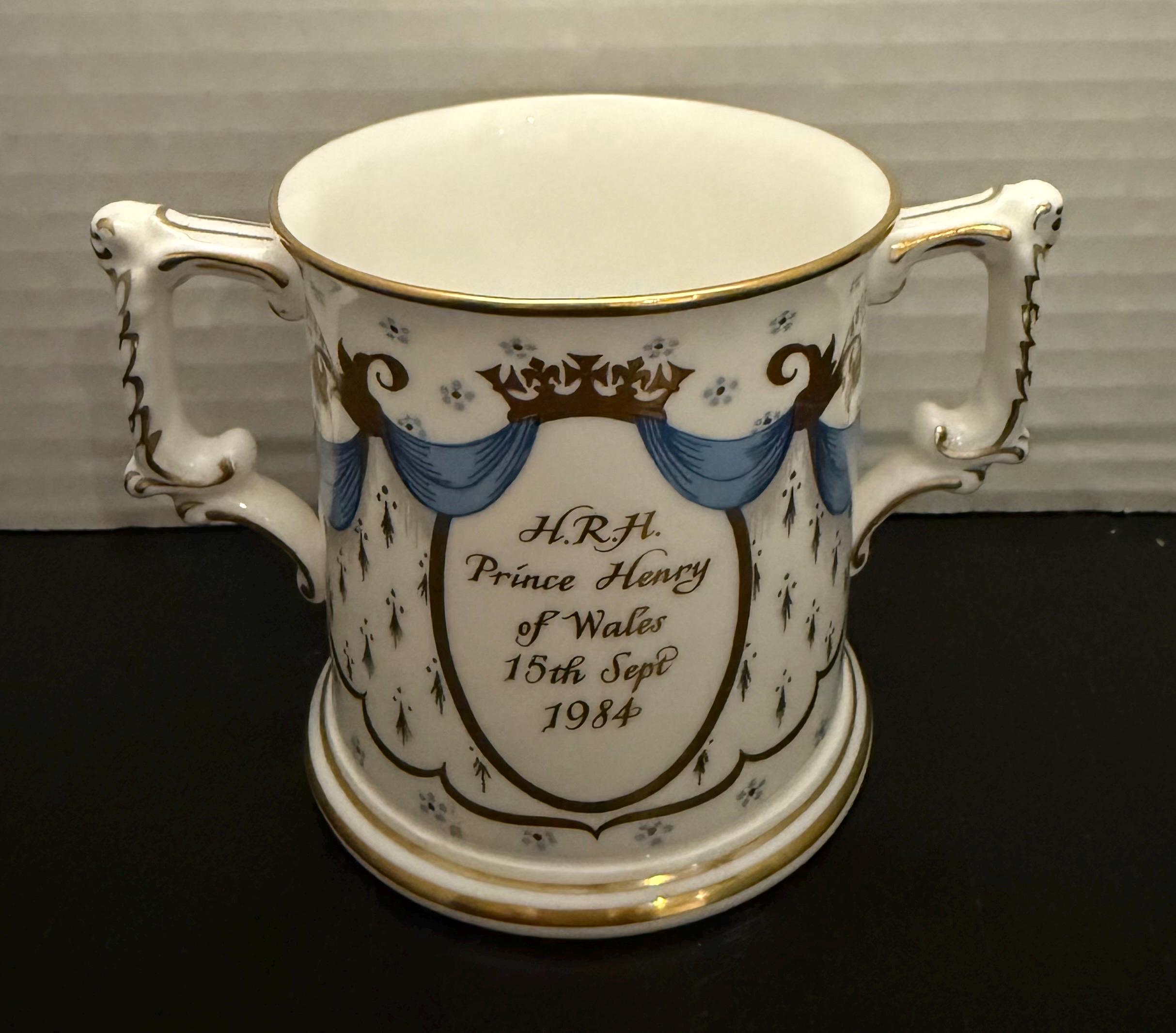 Royal Crown Derby Birth of Prince Henry (harry) LE Loving Cup - Etsy