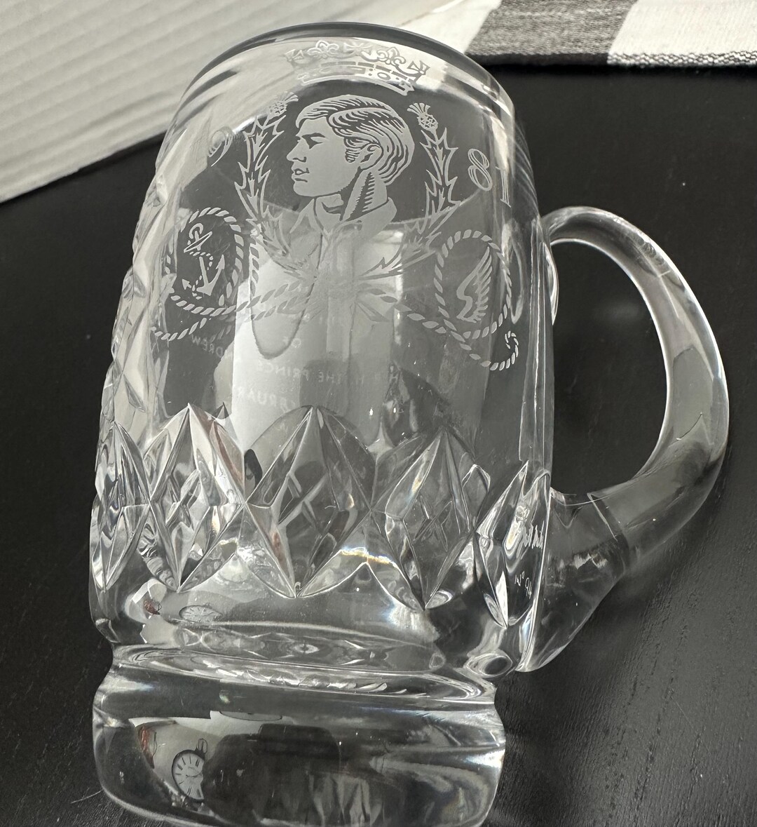 Royal Doulton Crystal ( Webb Corbett) Prince Andrew 21st Mug - Etsy