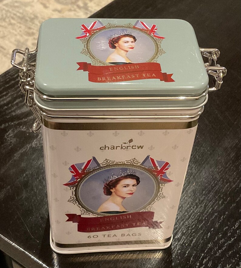 Royal Family Tea Caddy HM Queen Elizabeth II - Etsy