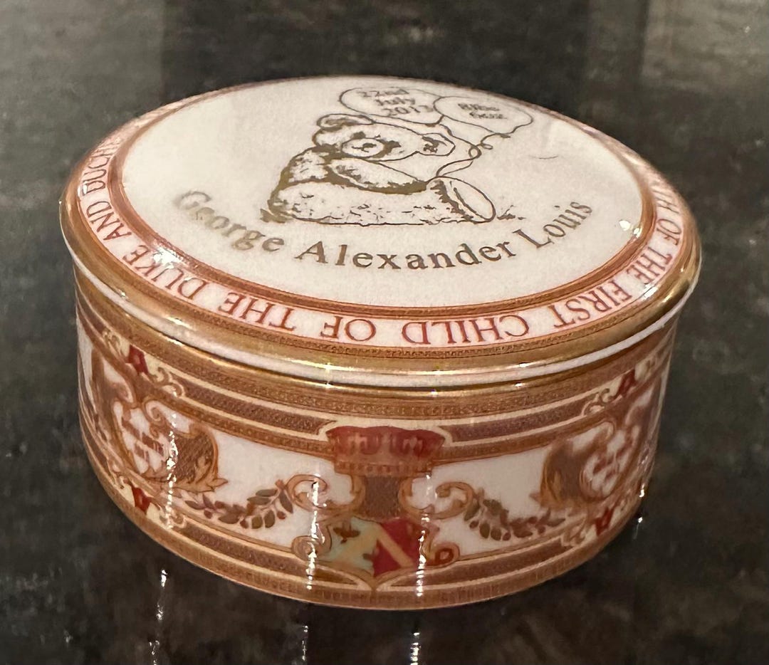 Royal Family Caverswall Trinket Box Birth of Prince George - Etsy
