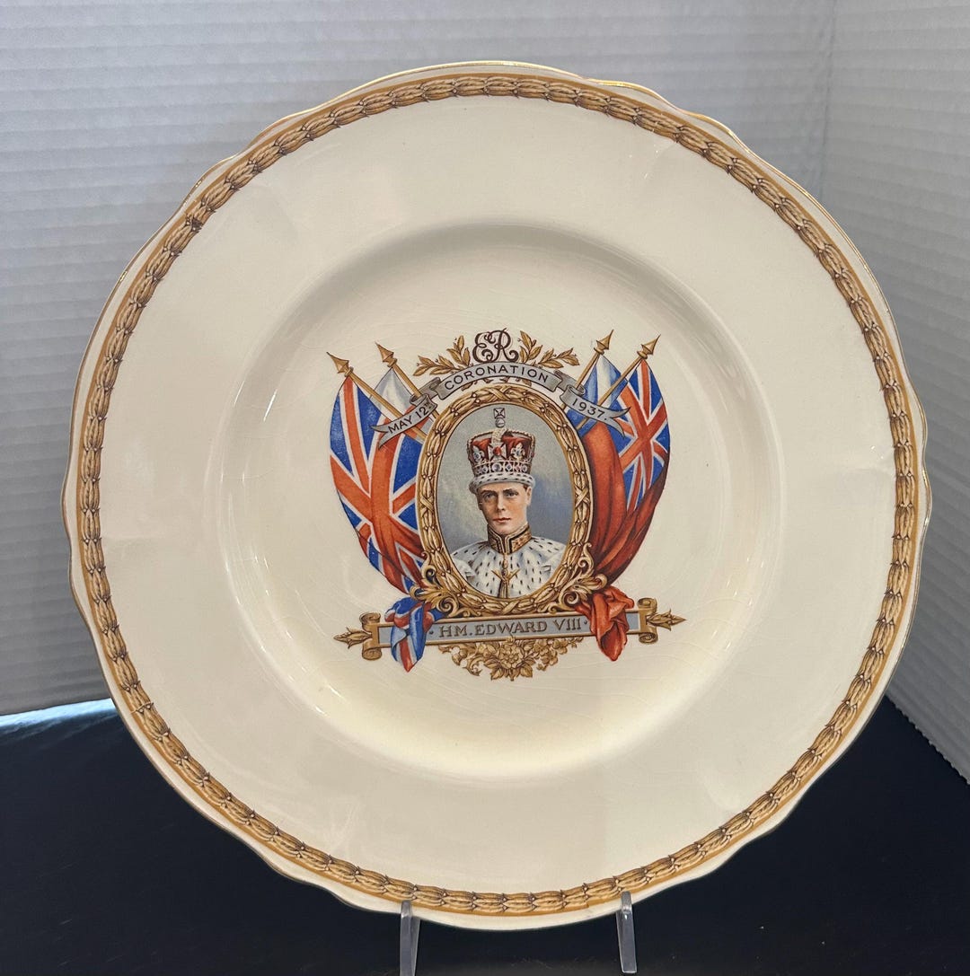 Royal Family Mug Plate King Edward VIII Intended Coronation - Etsy