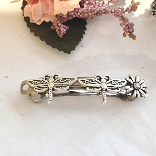 Silver Barrette - Etsy