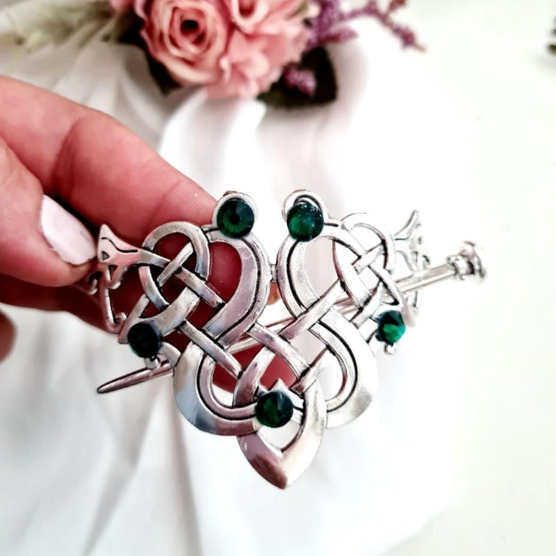 Silver Hair Pin Medieval - Etsy UK