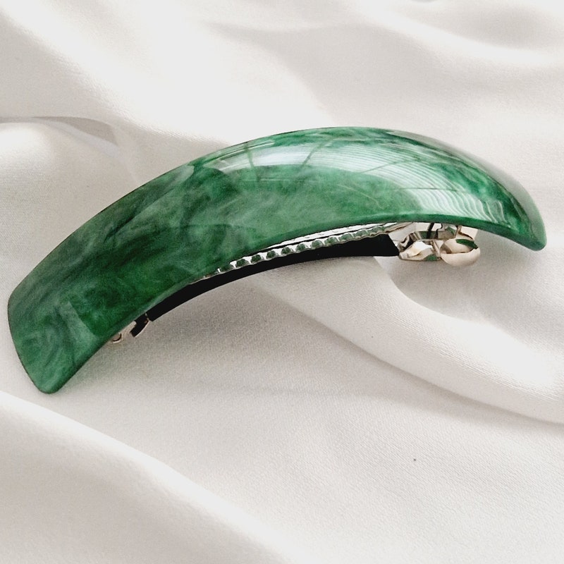 Green Barrette - Etsy