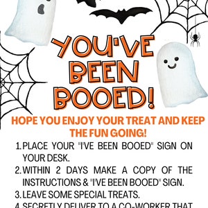 You've Been Booed Coworker Version, Booed Sign and Instructions ...