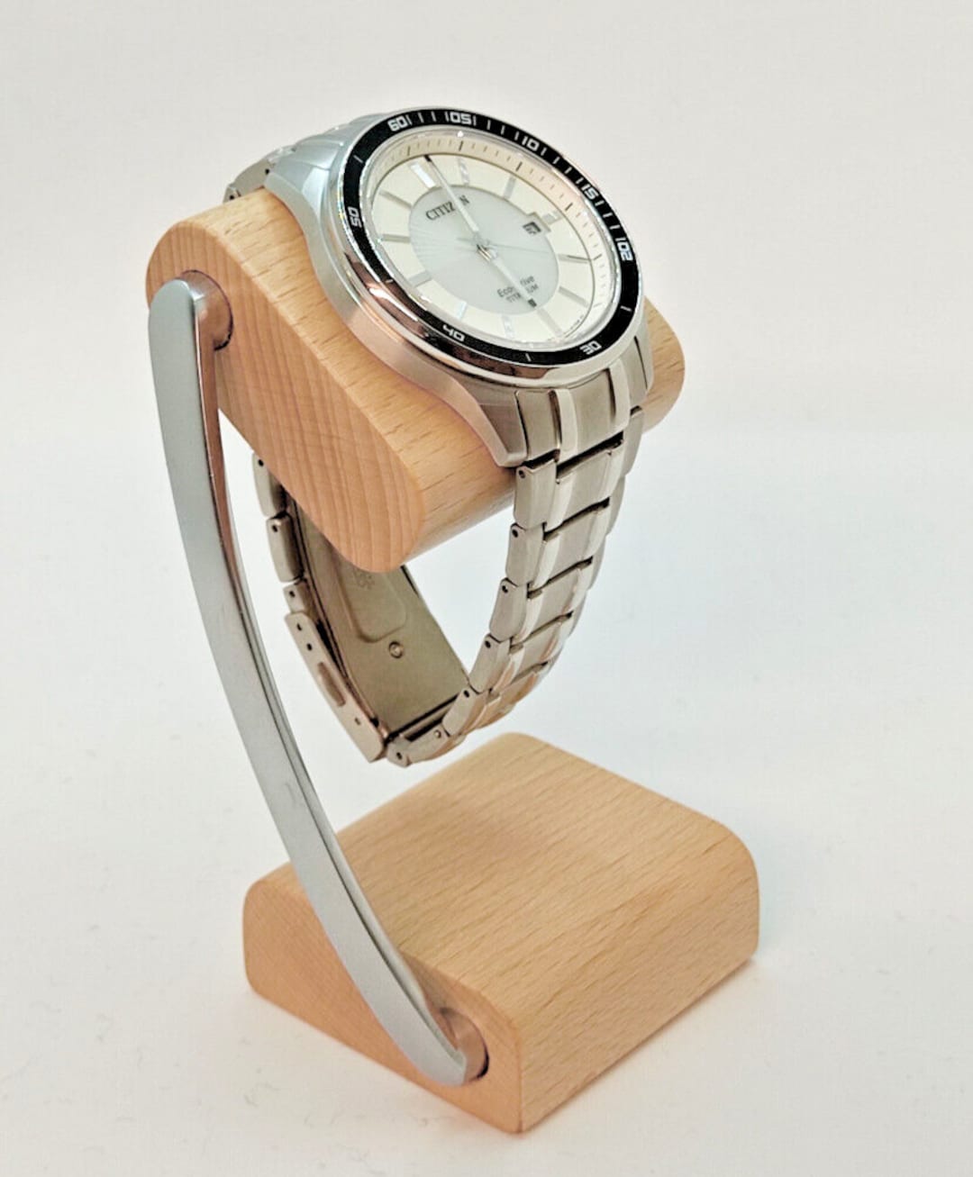 Beech Watch Holder, Watch Stand, Watch Display, Watch Box, Jewelry ...