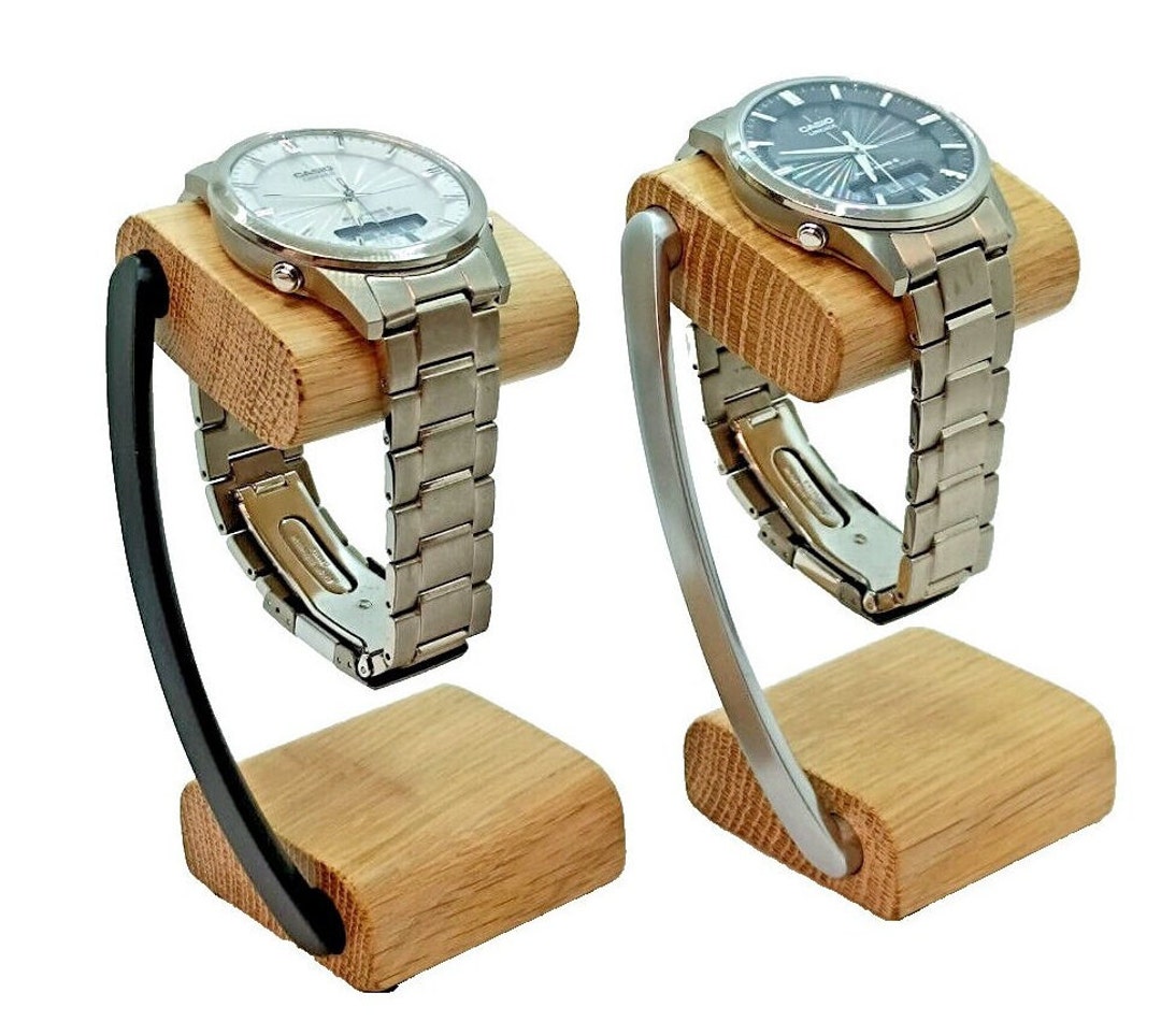 Oak Watch Holder Watch Stand Watch Display Watch Box Jewelry Stand ...