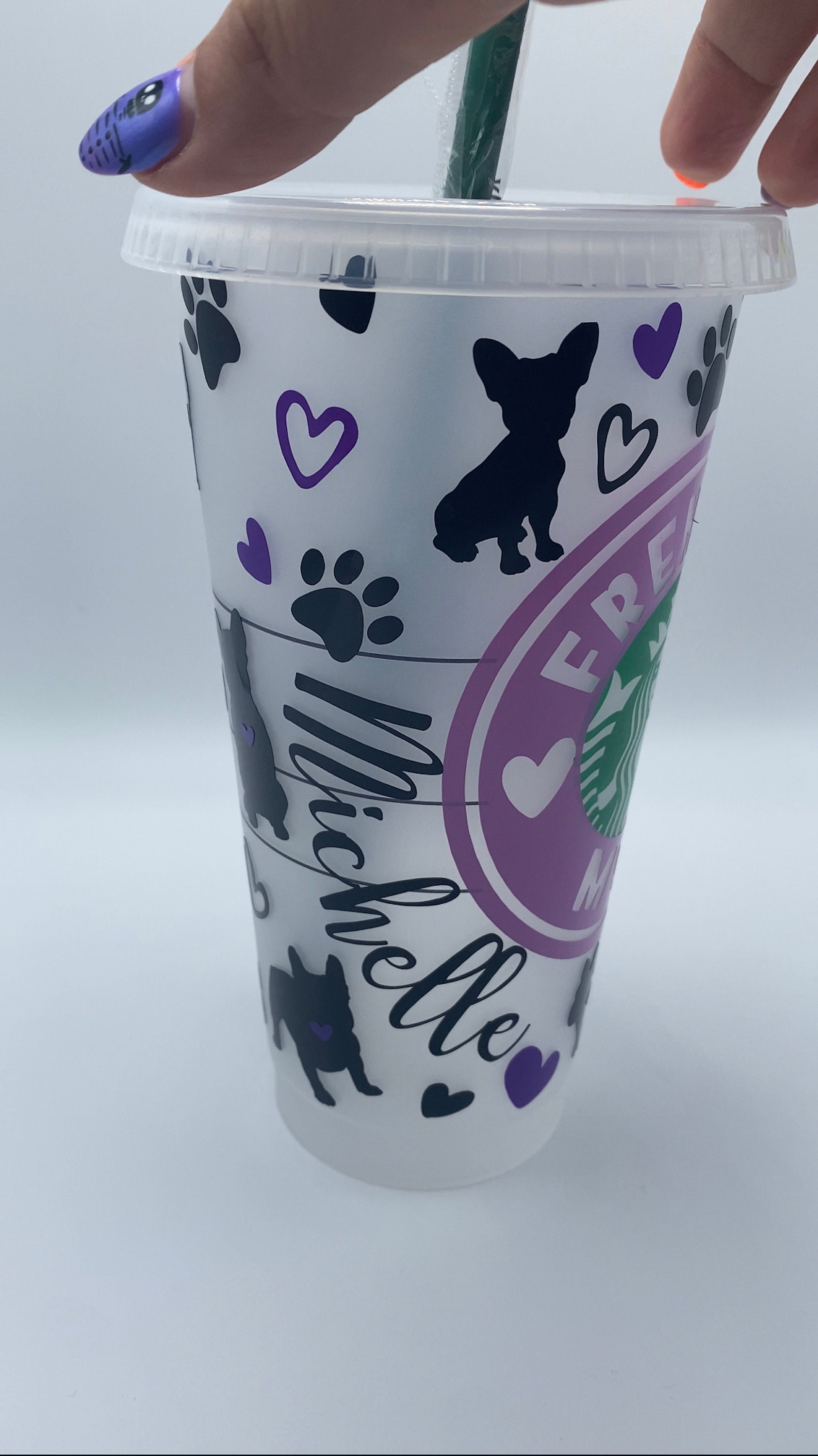 Frenchie Momma| Frenchbulldog Starbucks Cup| Personalized Frenchie Cup ...