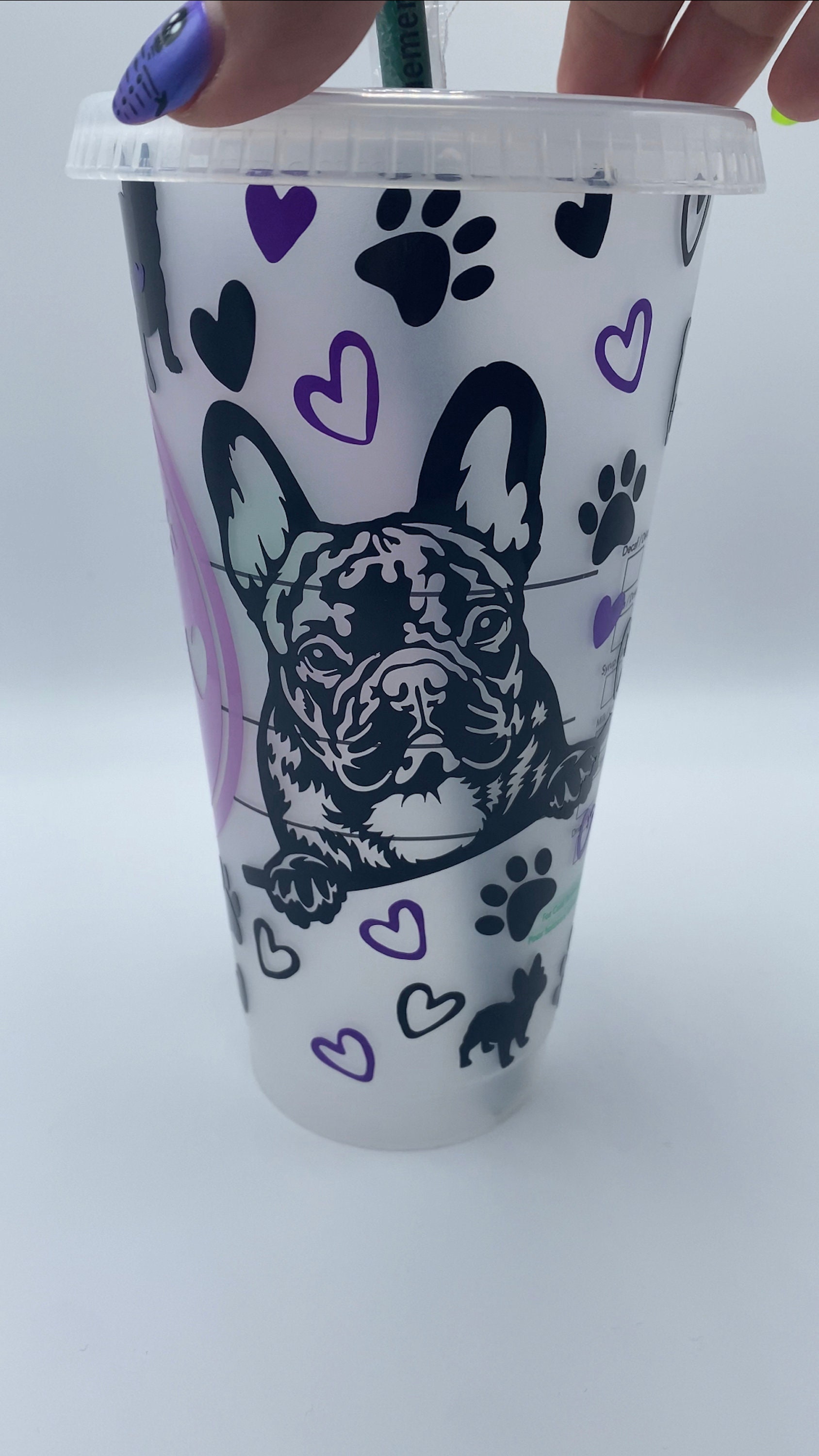 Frenchie Momma| Frenchbulldog Starbucks Cup| Personalized Frenchie Cup ...