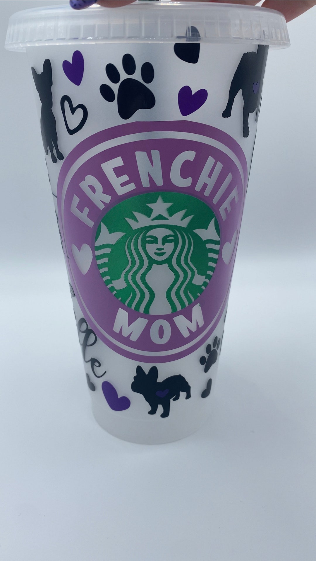 Frenchie Momma Frenchbulldog Starbucks Cup Personalized Frenchie Cup - Etsy
