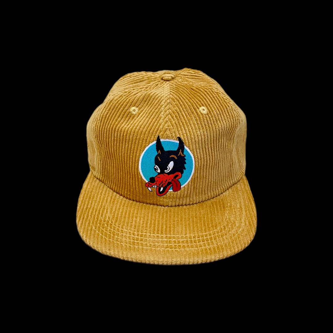 NEW Wolf Corduroy Snapback Hat!! - Golden - Etsy