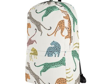 Kids Cheetah Print Backpack - Etsy