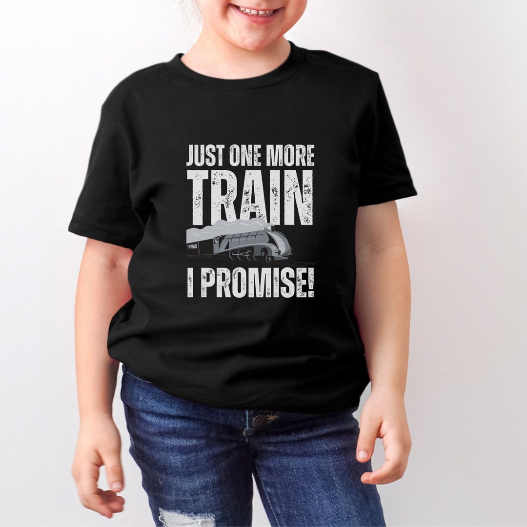 Kids Funny Train Tshirt Train Gifts for Kids Just One More Train I ...