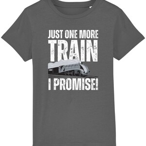 Kids Funny Train Tshirt Train Gifts for Kids Just One More Train I ...