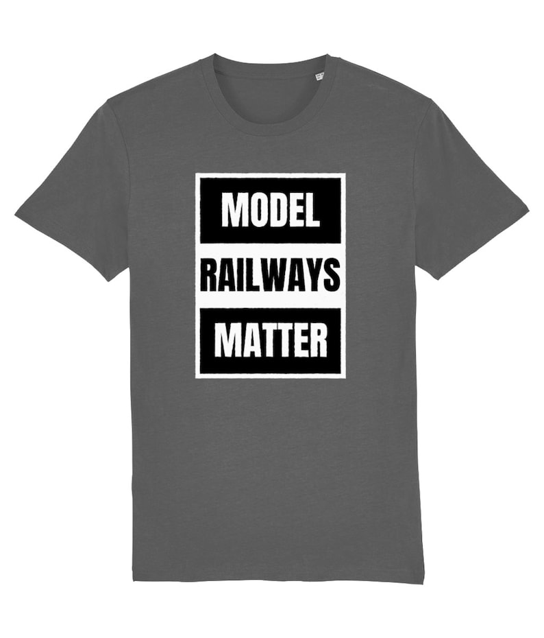 Adult Train T-shirt MODEL RAILWAYS MATTER Fun Humorous Railway Tshirt ...
